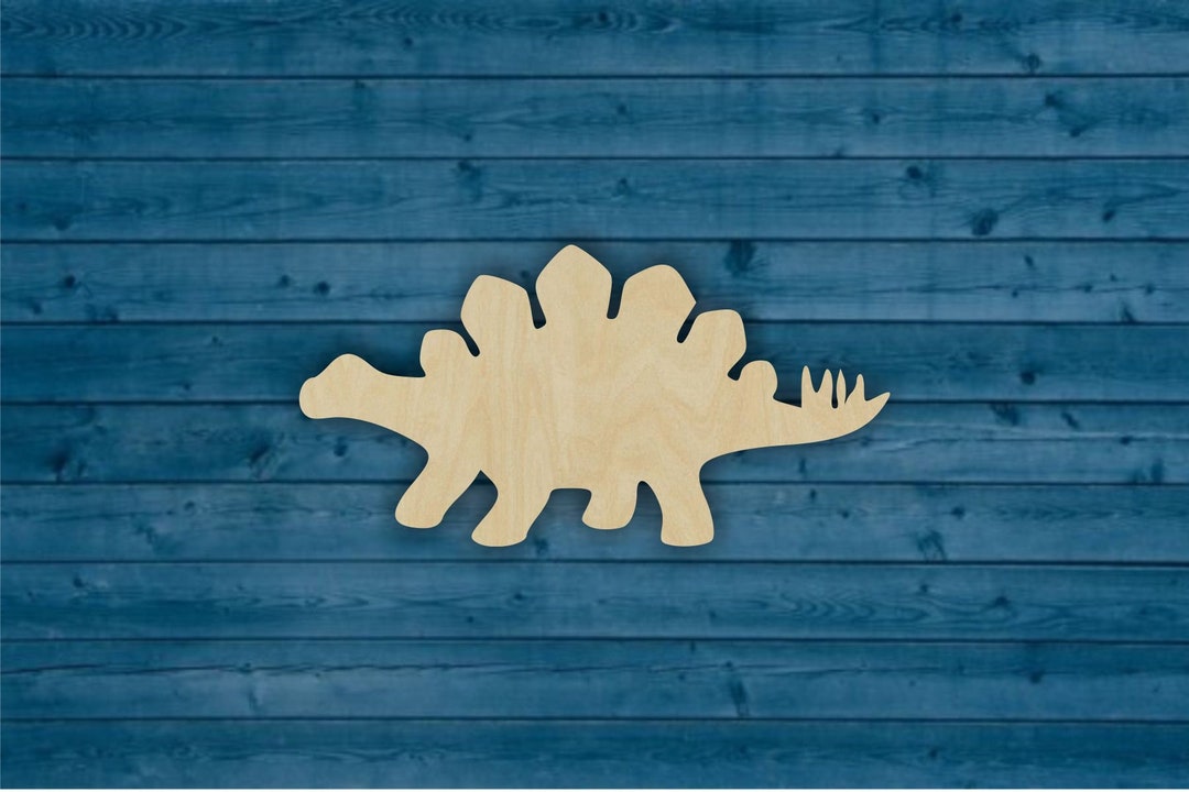 Stegosaurus Shape | Multiple Sizes | Laser Cut | Unfinished | Wood ...