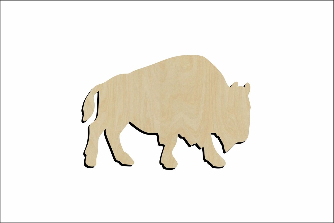 Buffalo-bison Shape | Animal | Multiple Sizes | Laser Cut | Unfinished ...