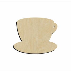 Tea Cup Shape | Coffee Cup | Multiple Sizes | Laser Cut | Unfinished ...