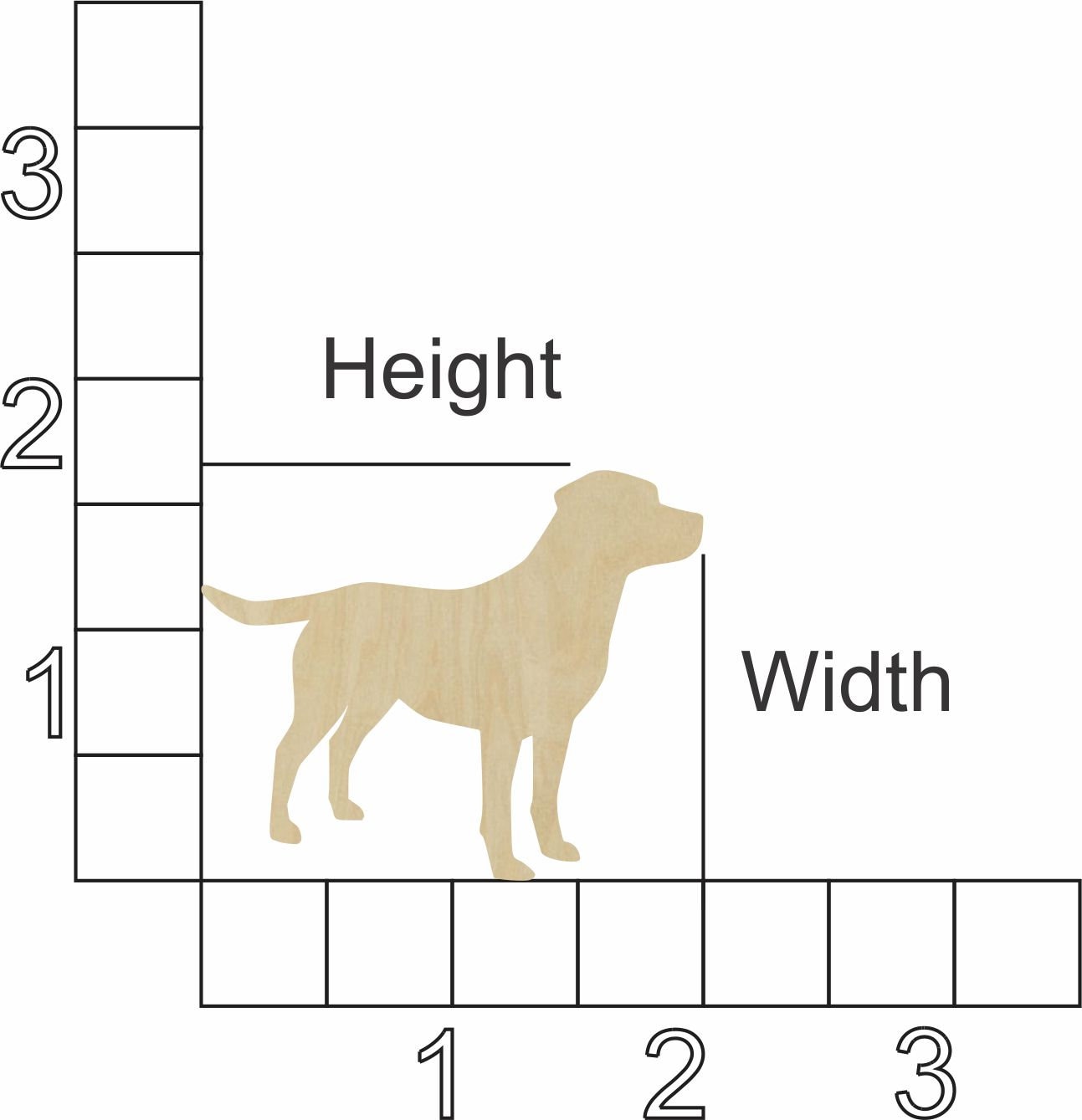 Labrador Lab Dog Shape Multiple Sizes Laser Cut | Etsy