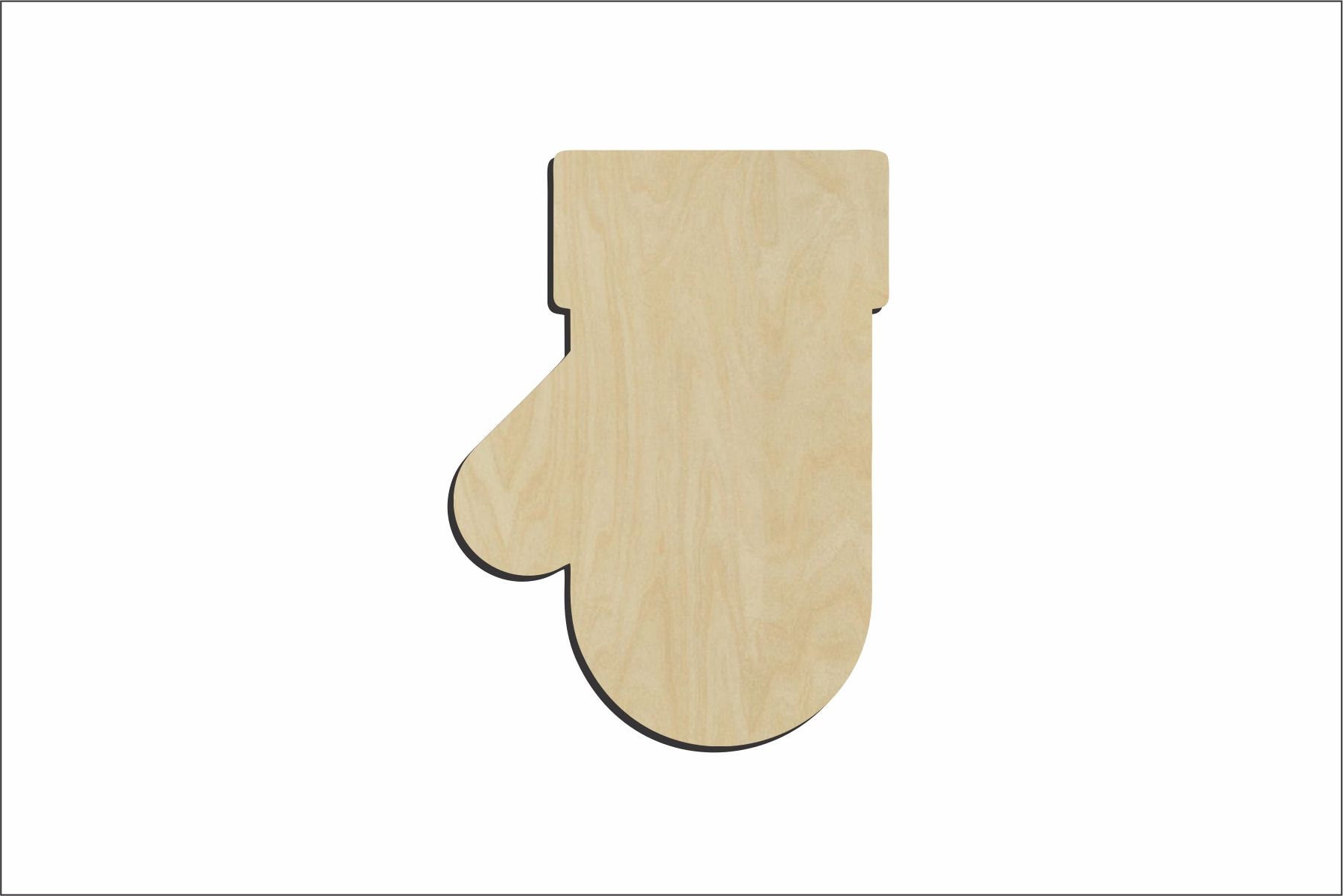 Glove Mitten Shape Multiple Sizes Laser Cut Unfinished - Etsy