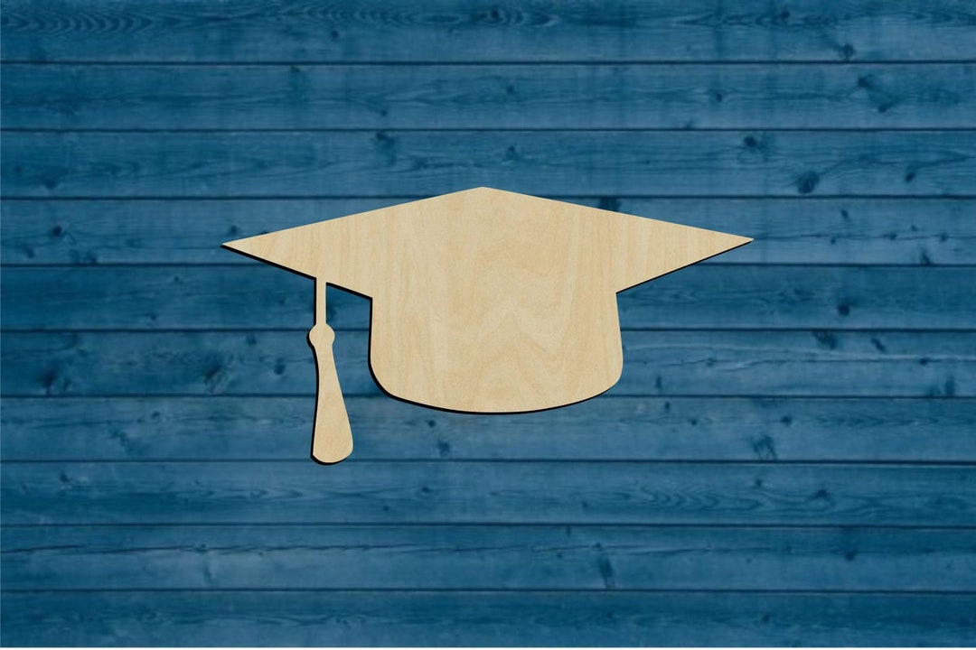 Graduation Cap Shape | Multiple Sizes | Laser Cut | Unfinished | Wood ...