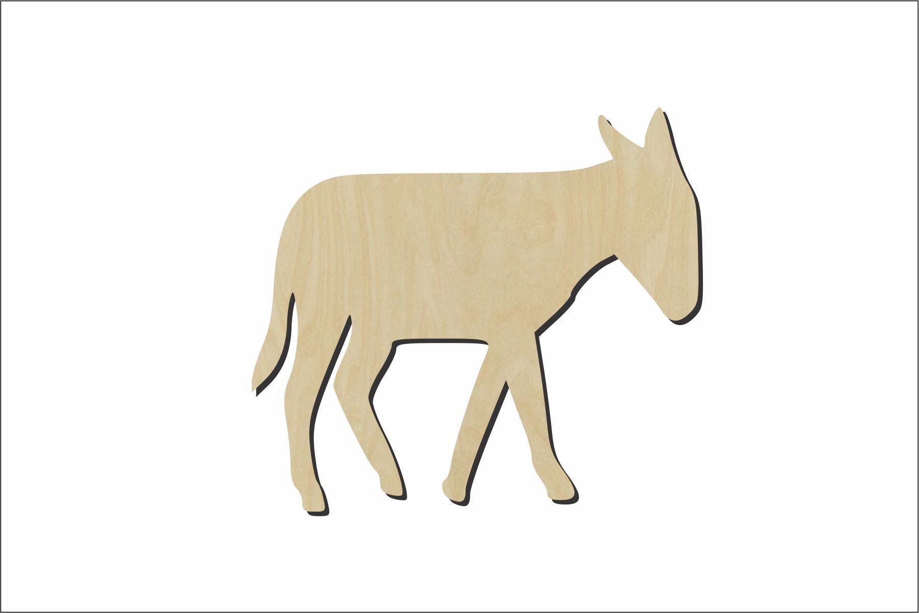 Nativity Donkey Shape Multiple Sizes Laser Cut - Etsy