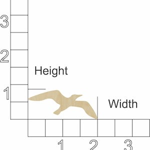 Seagull Shape | Ocean | Birds | Multiple Sizes | Laser Cut | Unfinished ...