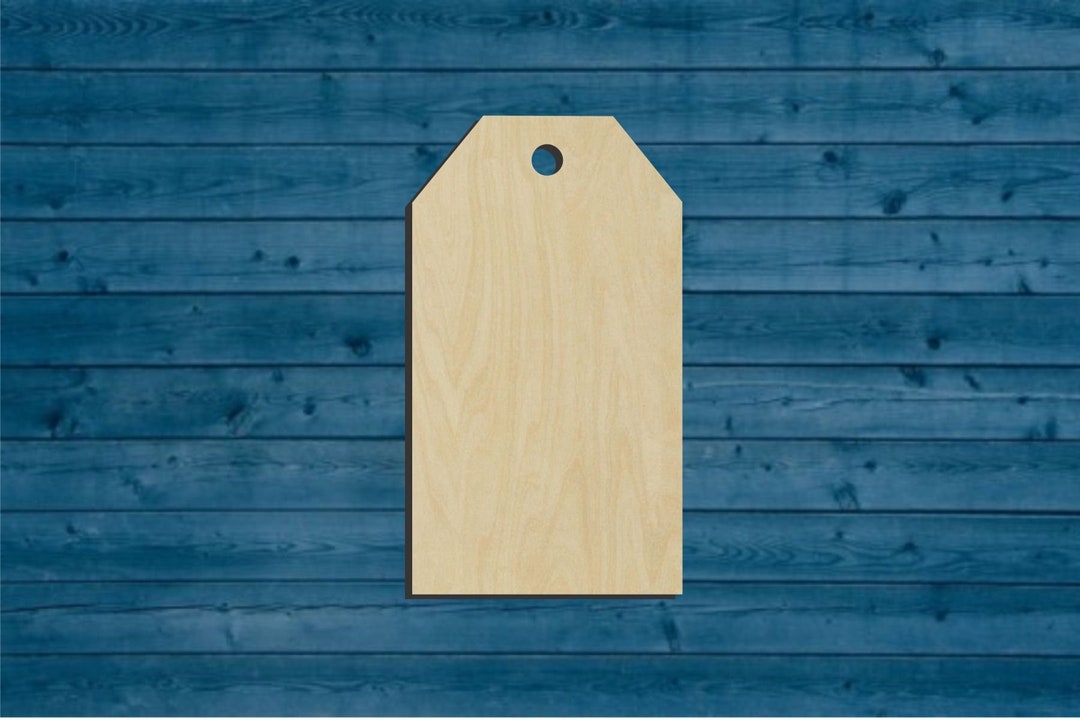 Gift Tag Shape | Multiple Sizes | Laser Cut | Unfinished | Wood Cutouts ...