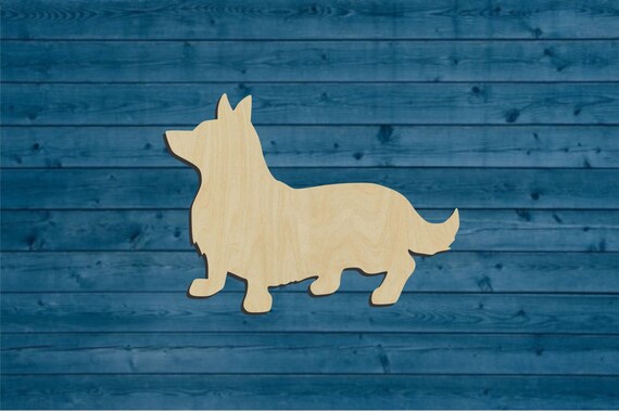 Corgi Dog Shape Multiple Sizes Laser Cut Unfinished - Etsy