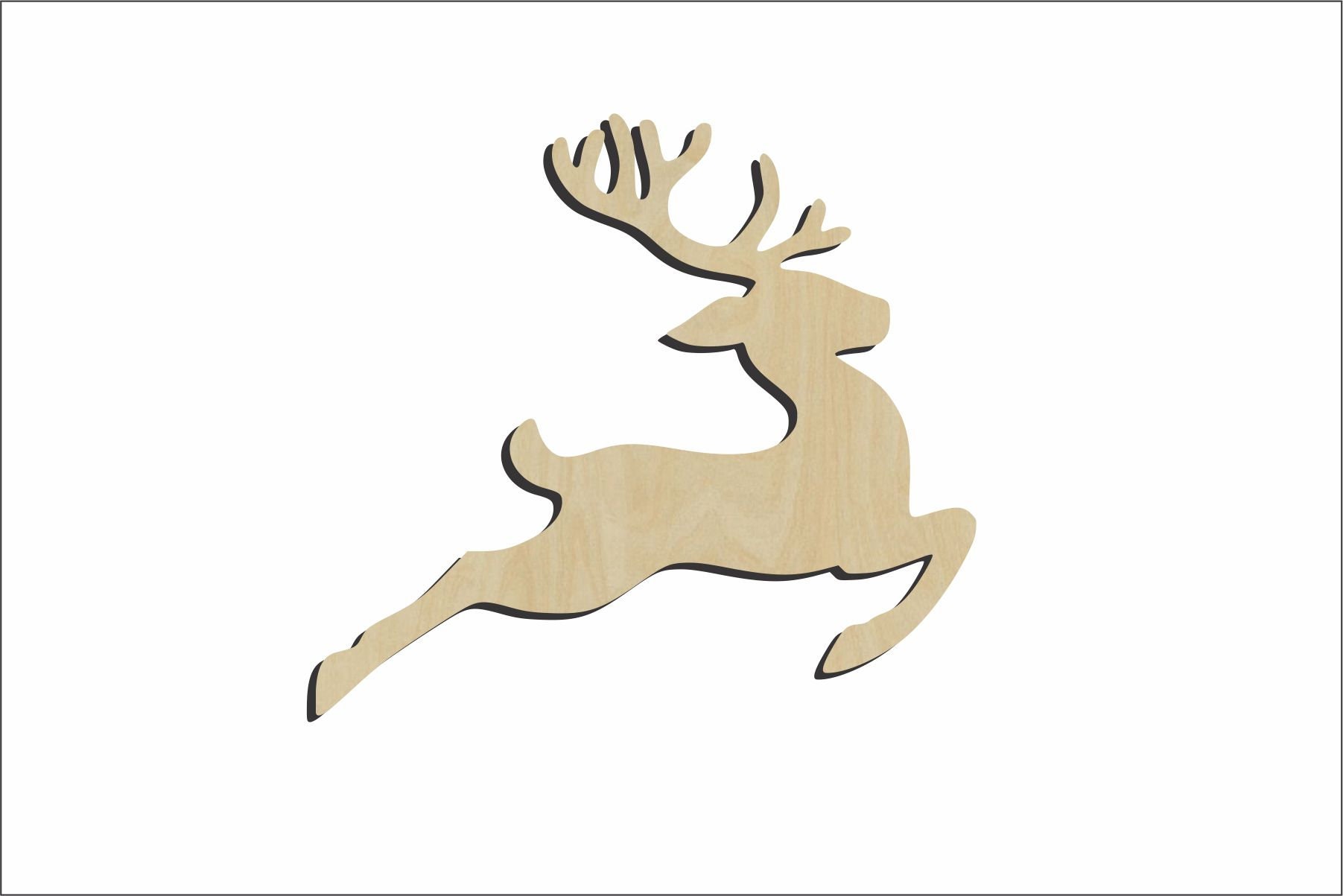 Reindeer Shape Multiple Sizes Laser Cut Unfinished - Etsy