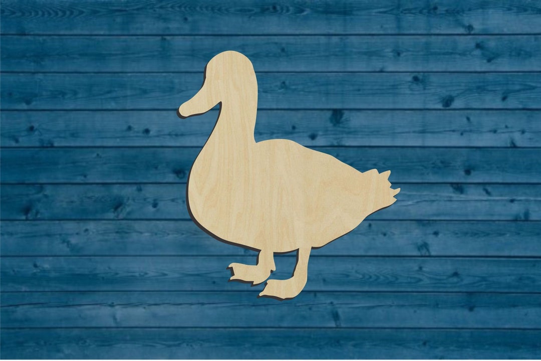 Duck Shape | Multiple Sizes | Laser Cut | Unfinished | Wood Cutouts ...