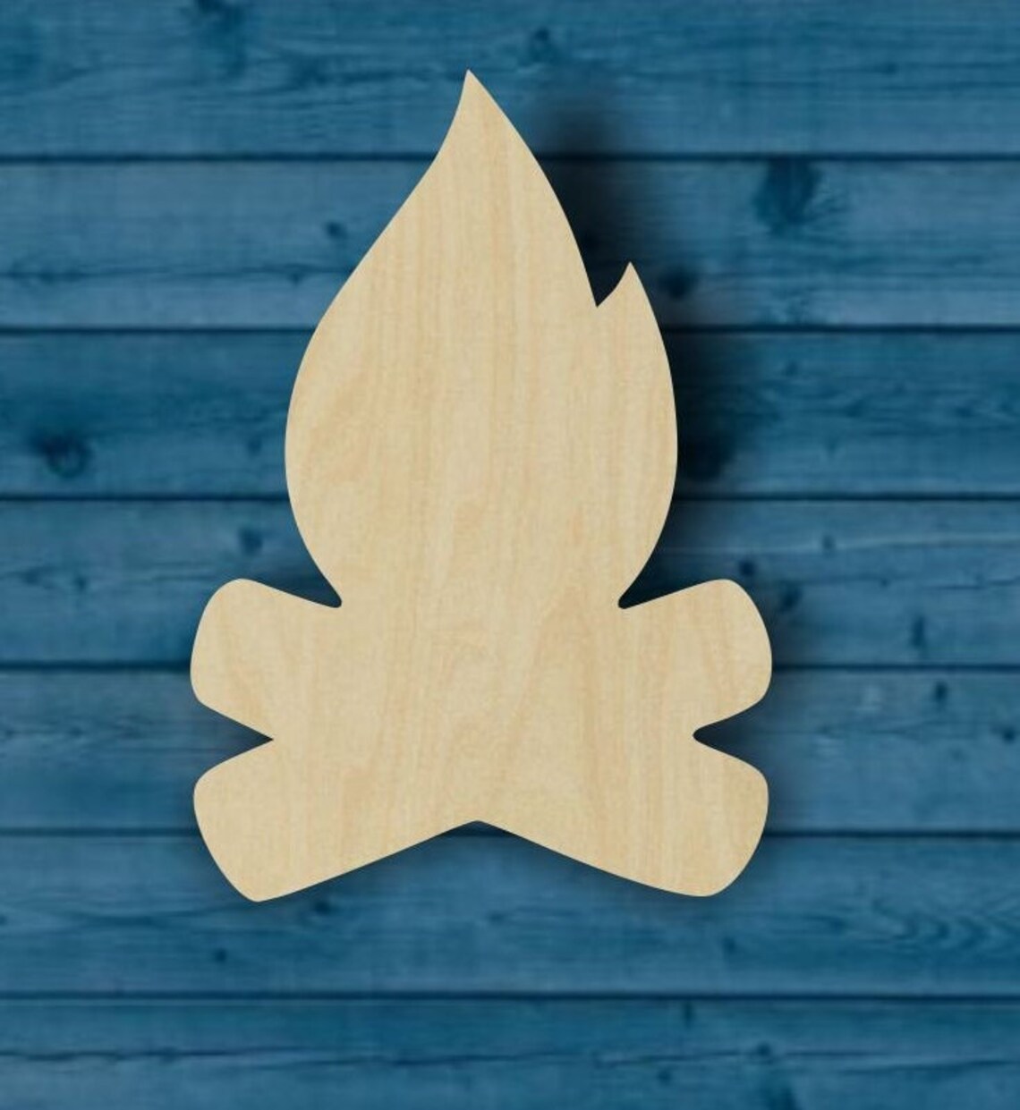 Camp Fire Shape Multiple Sizes Laser Cut Unfinished | Etsy