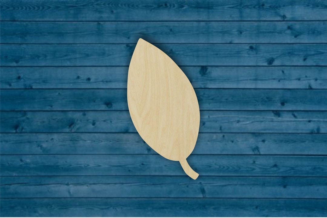 Leaf Shape | Multiple Sizes | Laser Cut | Unfinished | Wood Cutouts ...