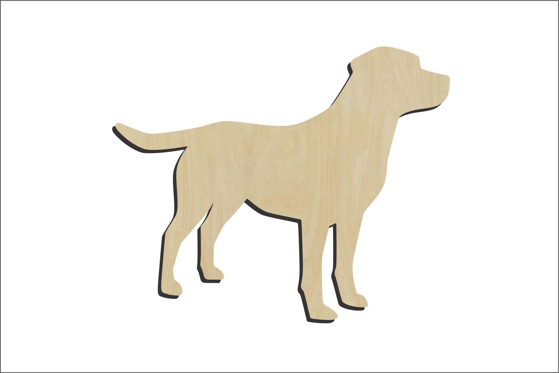 Labrador Lab Dog Shape Multiple Sizes Laser Cut | Etsy