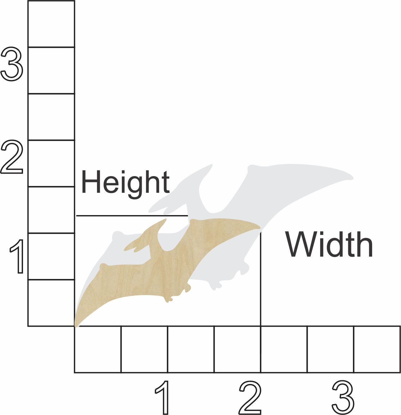 Pterodactyl Shape Multiple Sizes Laser Cut Unfinished - Etsy