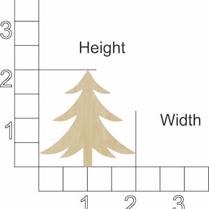 Forest | Pine Tree Shape | Multiple Sizes | Laser Cut | Unfinished ...