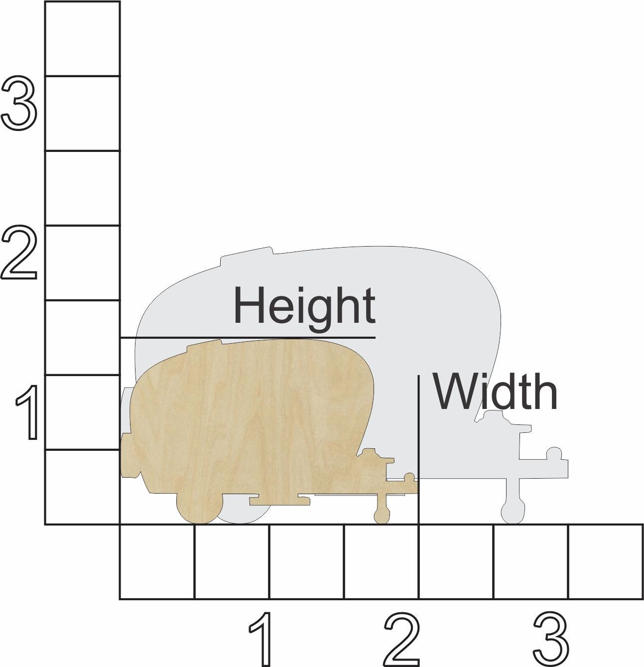 Camper Shape Multiple Sizes Laser Cut Unfinished Wood - Etsy