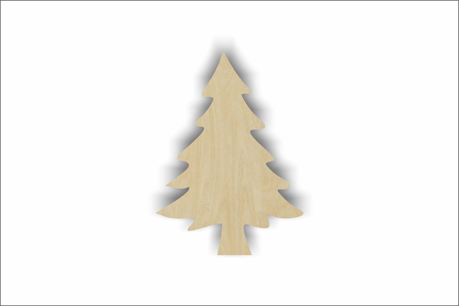 Pine Tree Shape | Multiple Sizes | Laser Cut | Unfinished | Wood ...