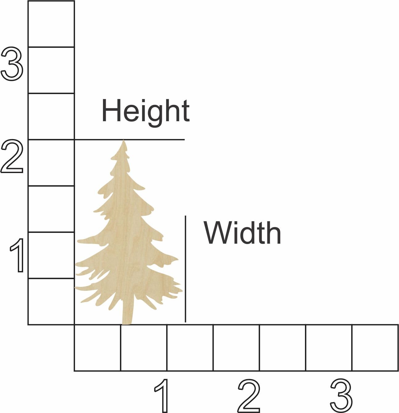 Forest | Cedar | Pine Tree Shape | Multiple Sizes | Laser Cut ...