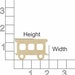Transportation| Train | Train Car Shape | Multiple Sizes | Laser Cut ...