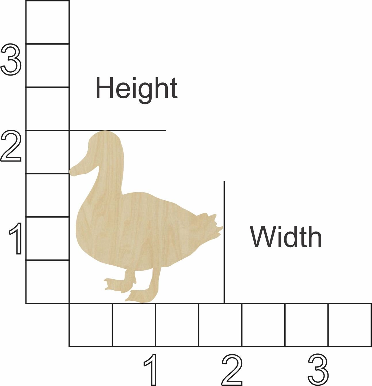 Duck Shape Multiple Sizes Laser Cut Unfinished Wood - Etsy