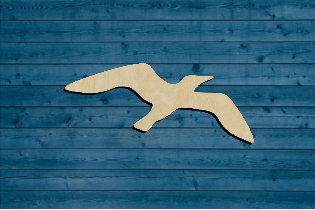 Seagull Shape | Ocean | Birds | Multiple Sizes | Laser Cut | Unfinished ...