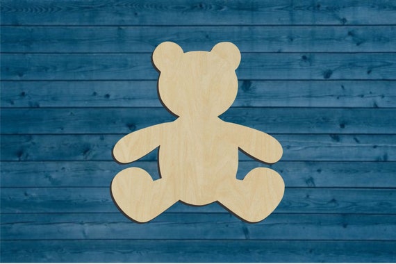 Teddy Bear Shape Multiple Sizes Laser Cut Unfinished - Etsy