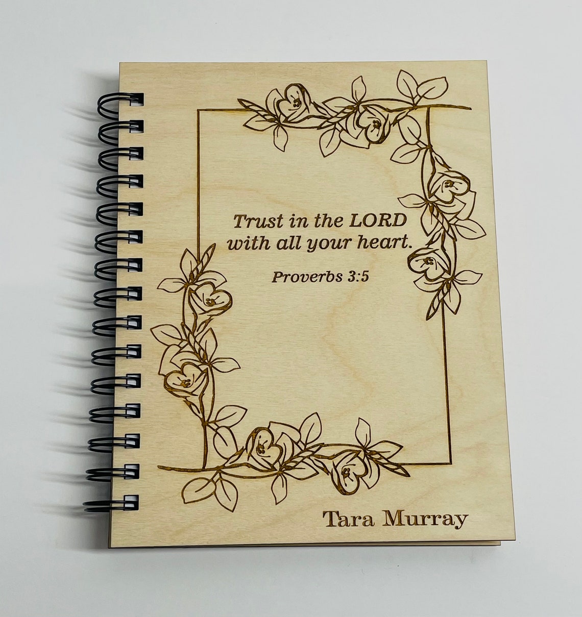 Personalized Journal Notebook Bible Verse Christian - Etsy