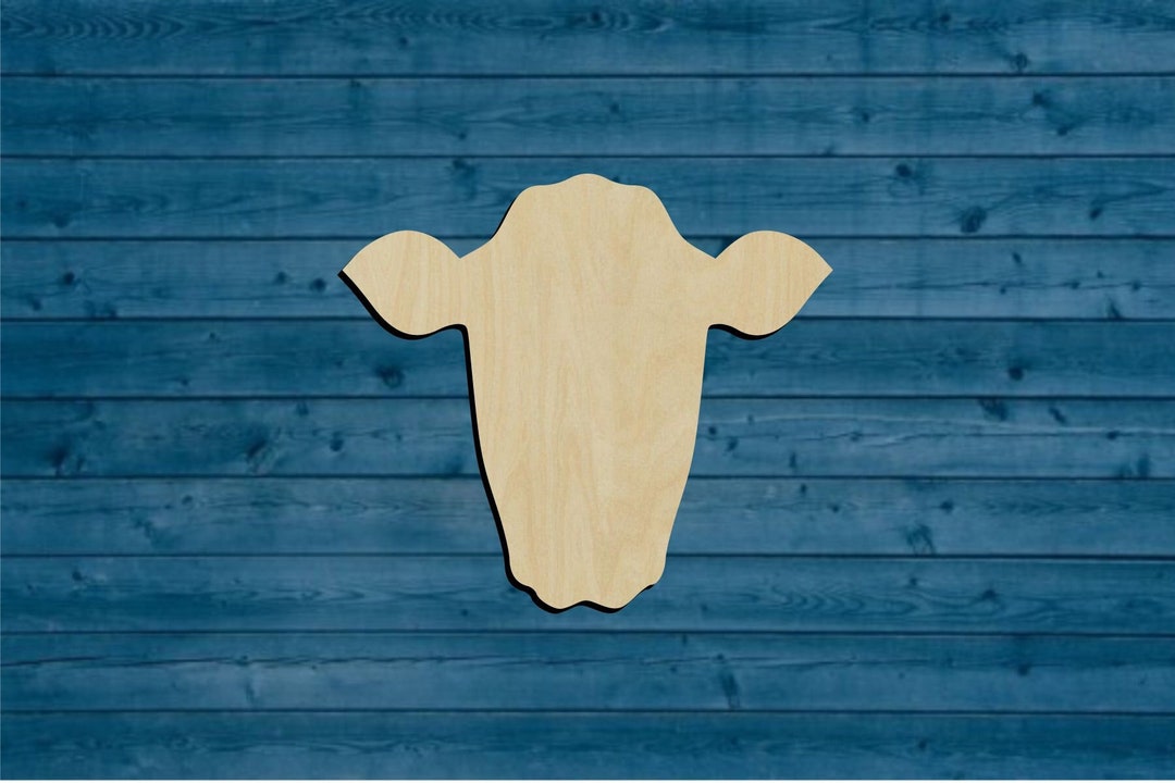 Cow Face Shape | Farm Animals | Multiple Sizes | Laser Cut | Unfinished ...