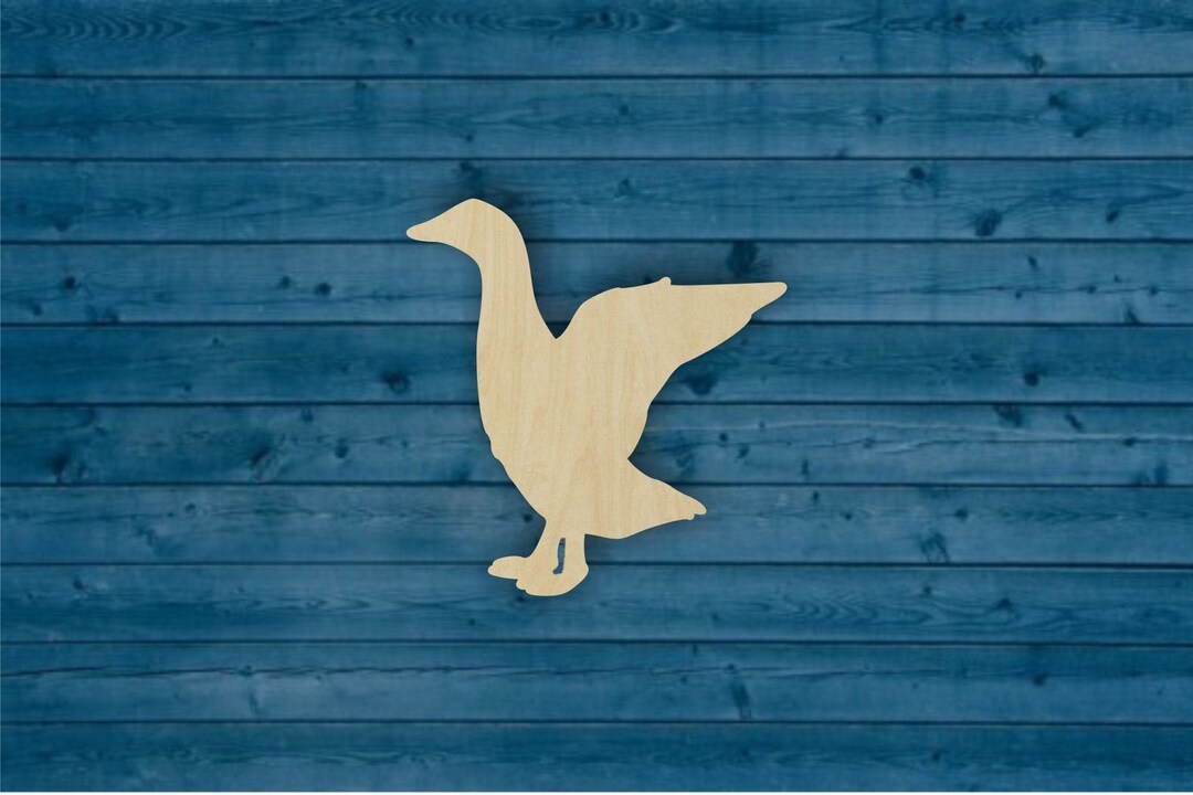 Goose Shape | Multiple Sizes | Laser Cut | Unfinished | Wood Cutouts ...