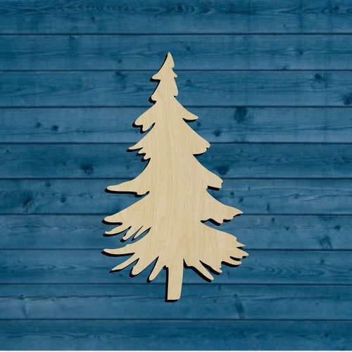 Pine Tree Shape Multiple Sizes Laser Cut Unfinished - Etsy