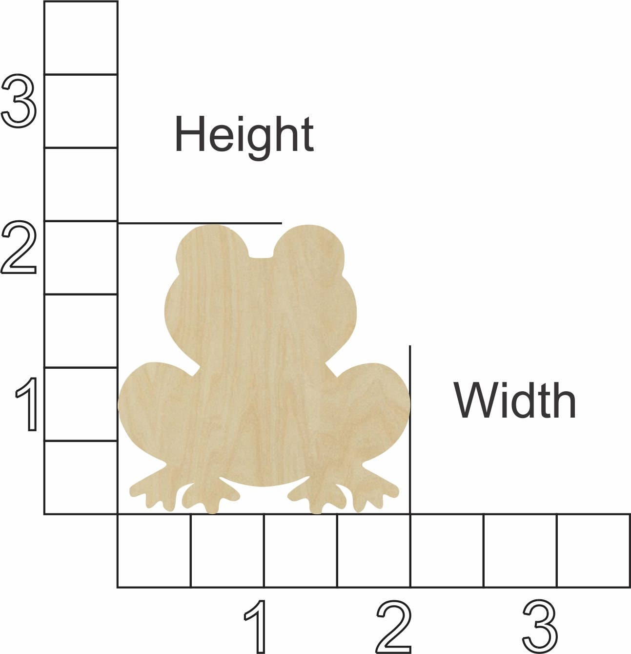 Frog Shape Multiple Sizes Laser Cut Unfinished Wood - Etsy