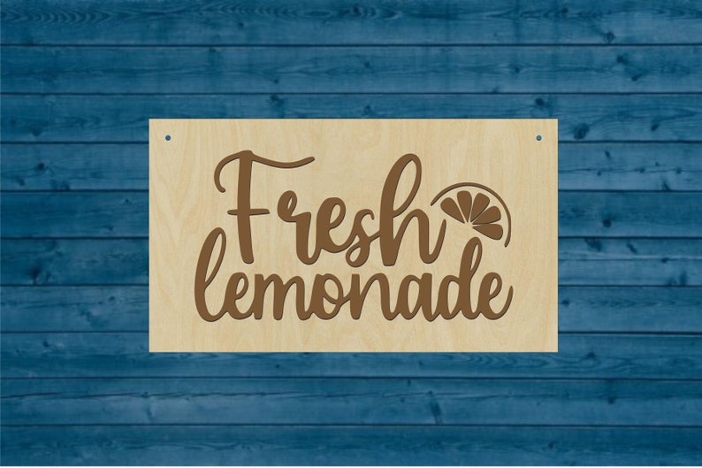 Lemonade Sign Summer Lemon Laser Cut Unfinished Wood - Etsy