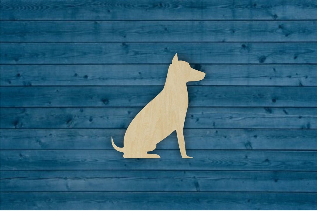 Dog Shape | Multiple Sizes | Laser Cut | Unfinished | Wood Cutouts ...