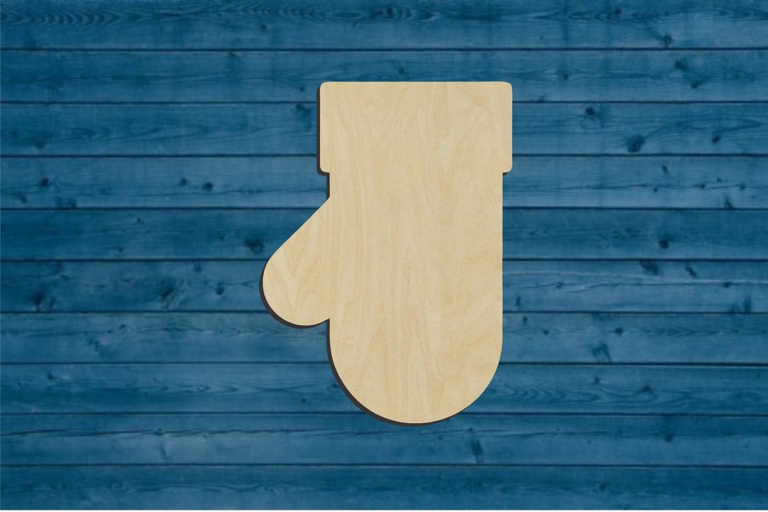 Glove | Mitten Shape | Multiple Sizes | Laser Cut | Unfinished | Wood ...