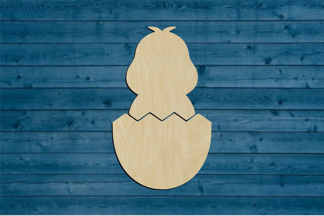 Easter | Spring | Egg | Hatching Chick Shape | Multiple Sizes | Laser ...
