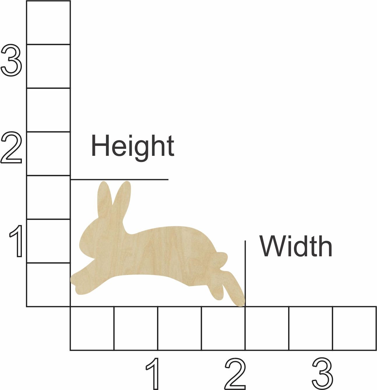 Easter | Rabbit | Bunny Shape | Multiple Sizes | Laser Cut | Unfinished ...