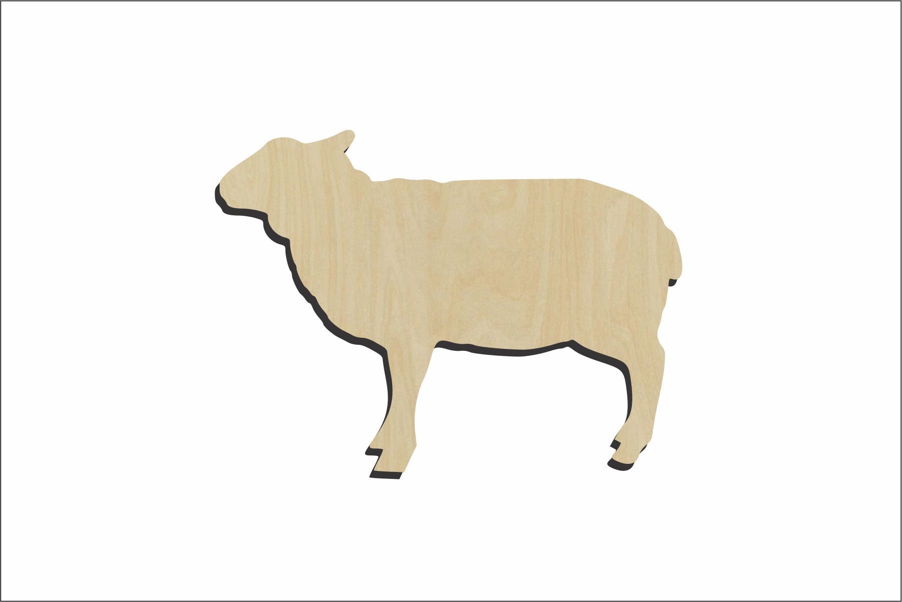 Nativity Lamb Shape Multiple Sizes Laser Cut - Etsy