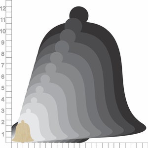 Bell Shape | Multiple Sizes | Laser Cut | Unfinished | Wood Cutouts ...