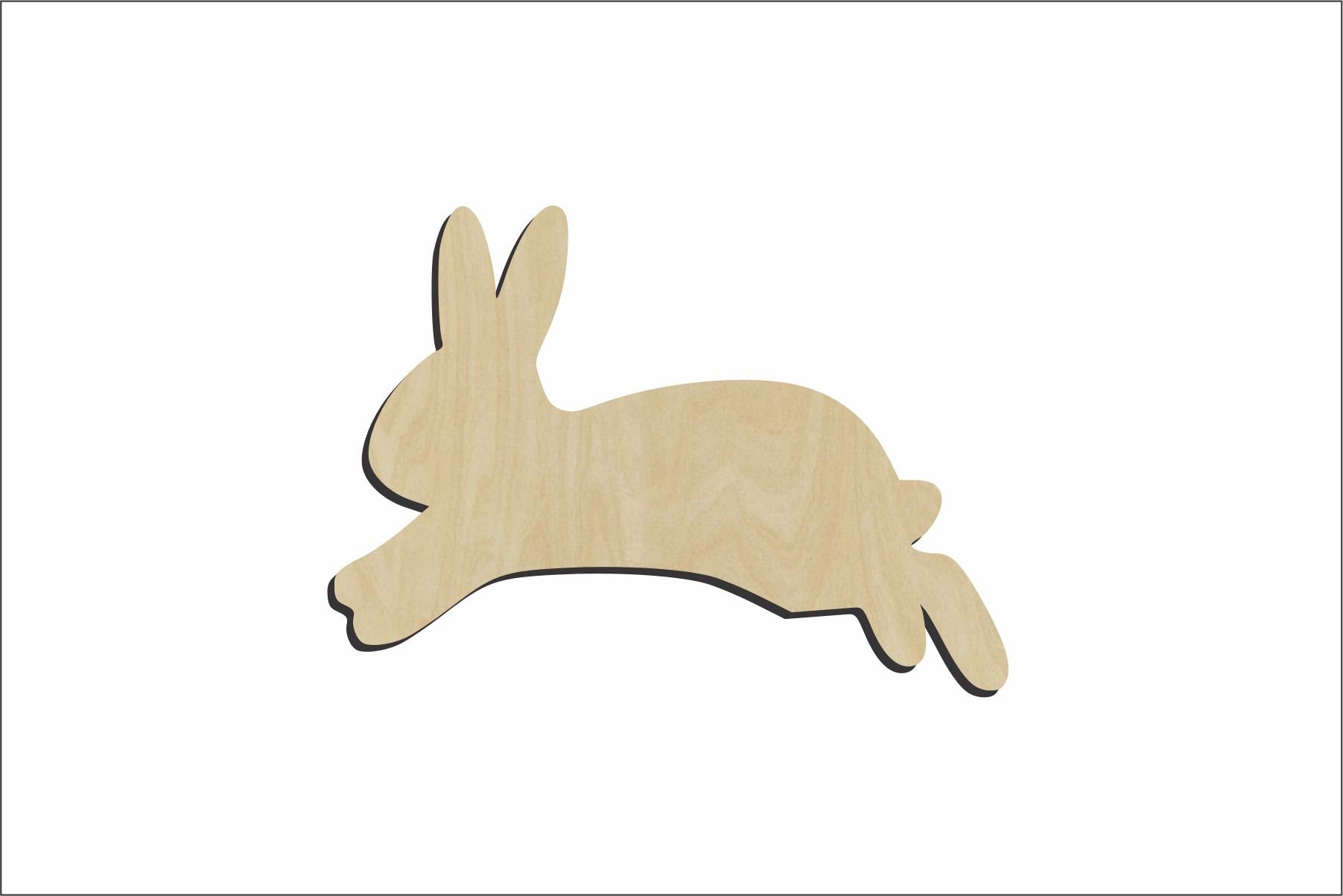 Easter Rabbit Bunny Shape Multiple Sizes Laser Cut - Etsy
