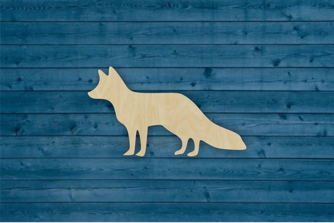 Fox Shape | Multiple Sizes | Laser Cut | Unfinished | Wood Cutouts ...