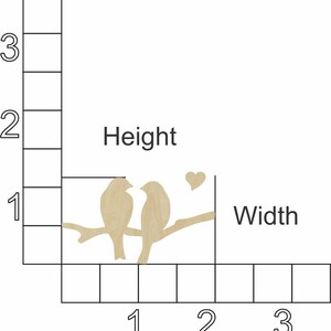 Love Birds | Wedding | Love | Valentine Shape | Multiple Sizes | Laser ...