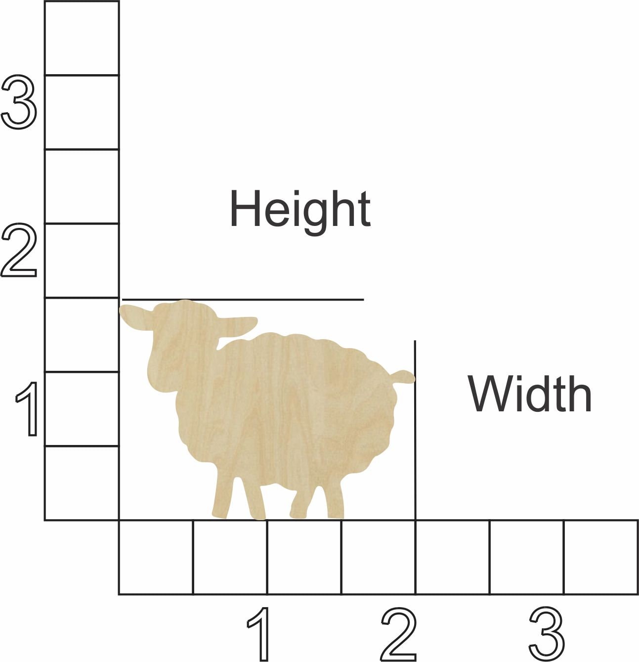 Farm Animals Easter Sheep Lamb Shape Multiple Sizes - Etsy