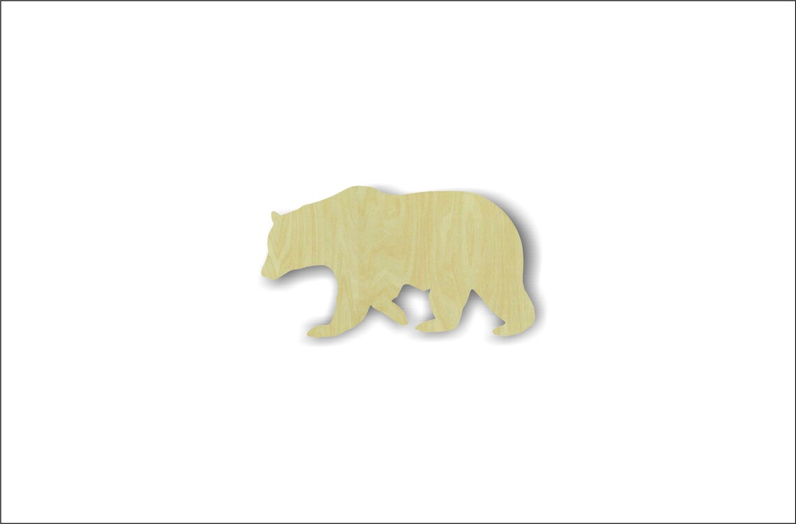 Bear Shape | Multiple Sizes | Laser Cut | Unfinished | Wood Cutouts ...