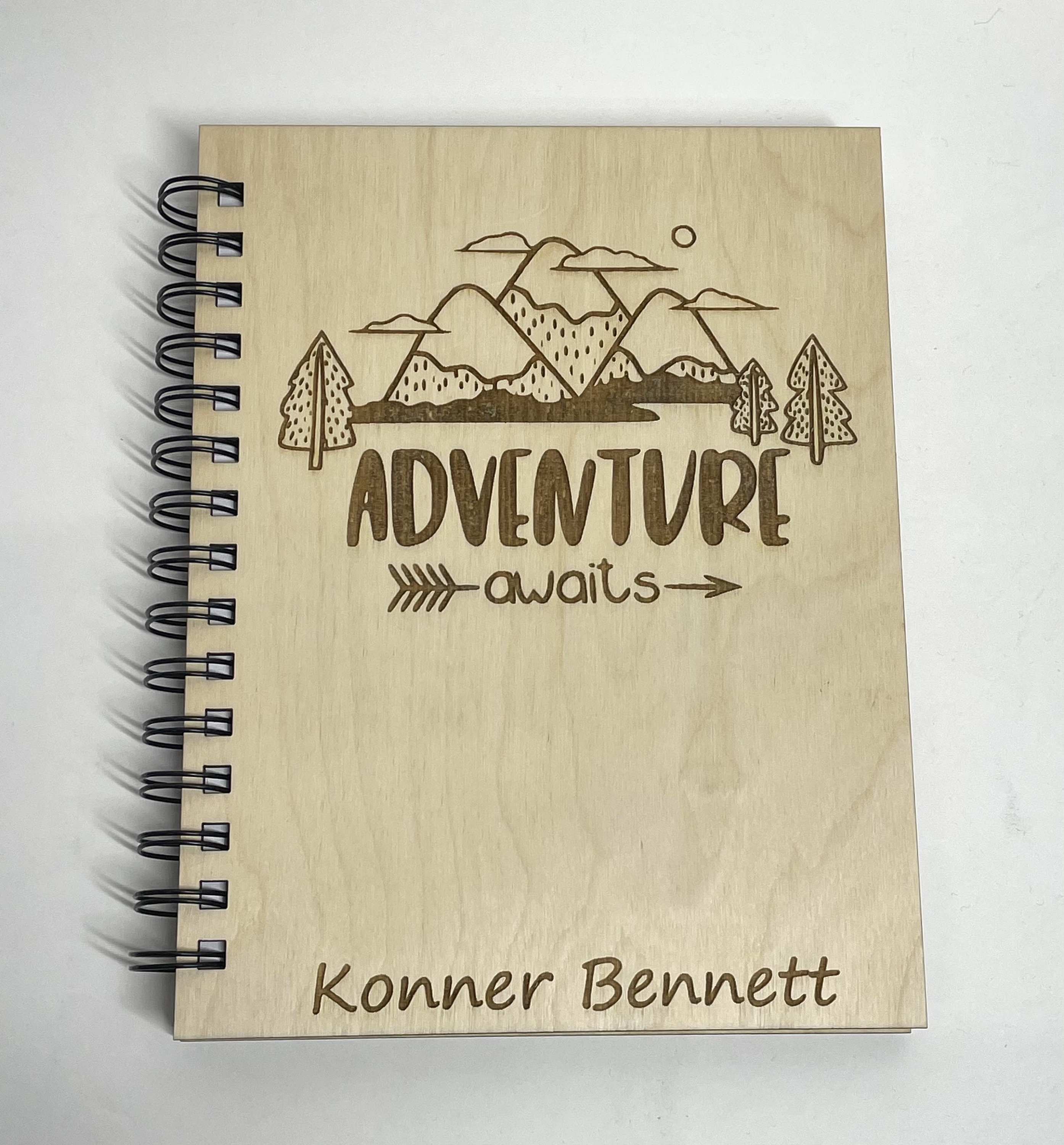 Personalized Adventure Journal Notebook | Wood | Diary | Vacation ...