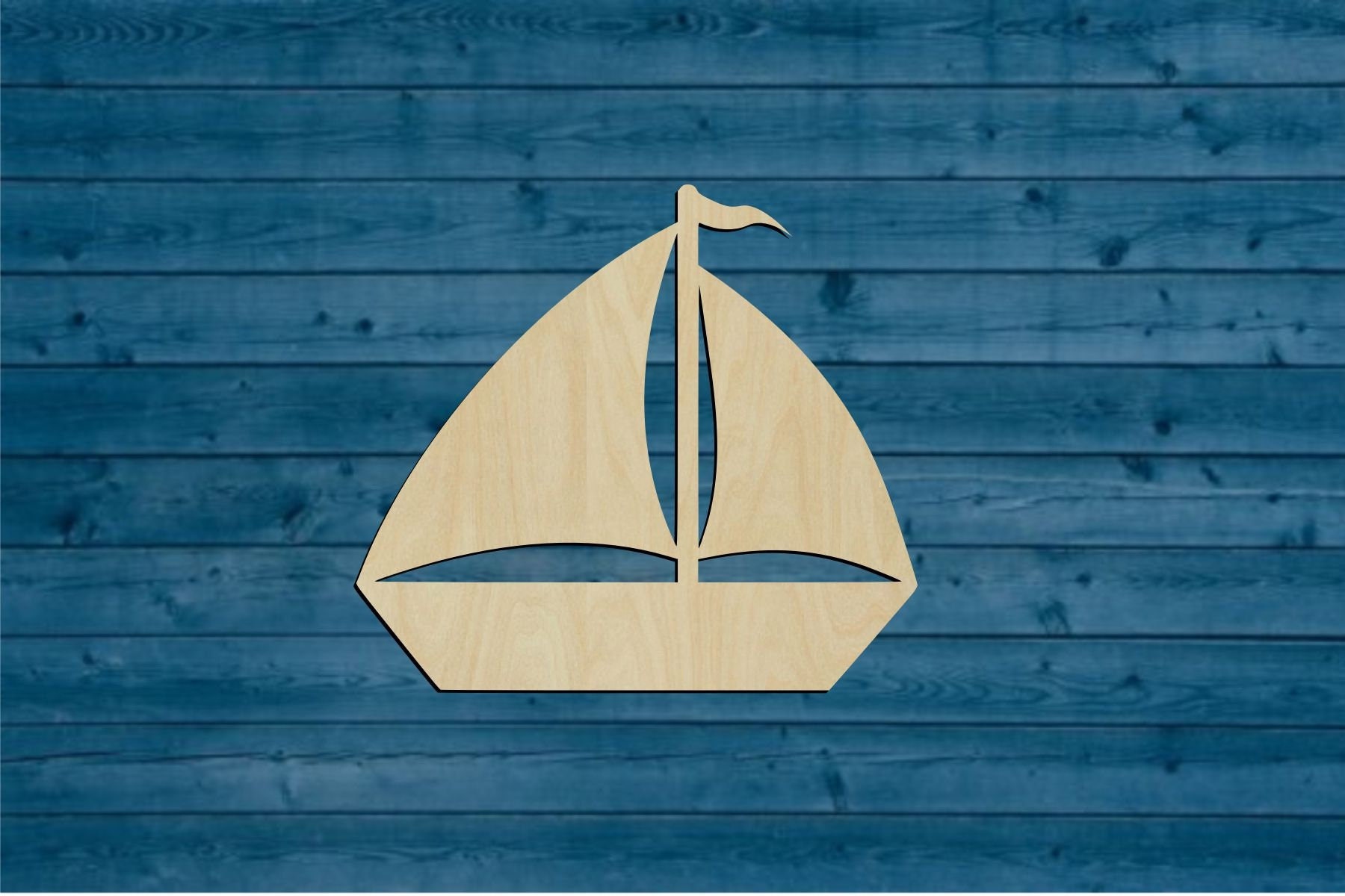Sail Boat Shape | Nautical Sea Ocean | Transportation | Multiple Sizes ...