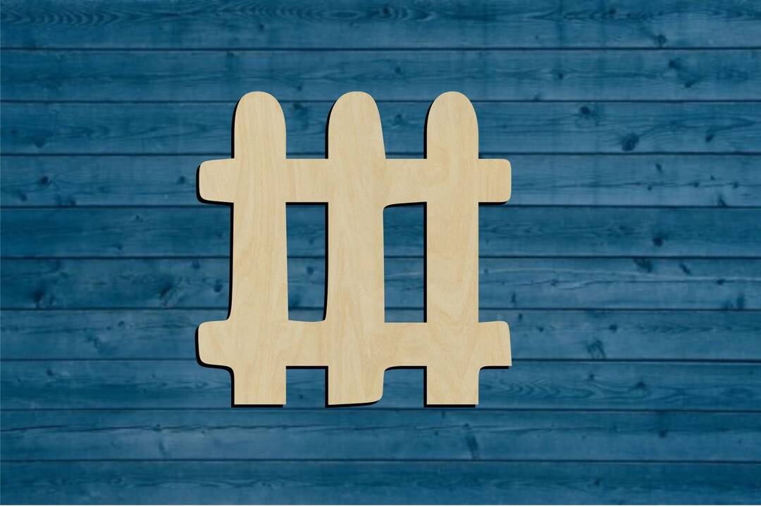 Picket Fence Shape | Garden | Multiple Sizes | Laser Cut | Unfinished ...