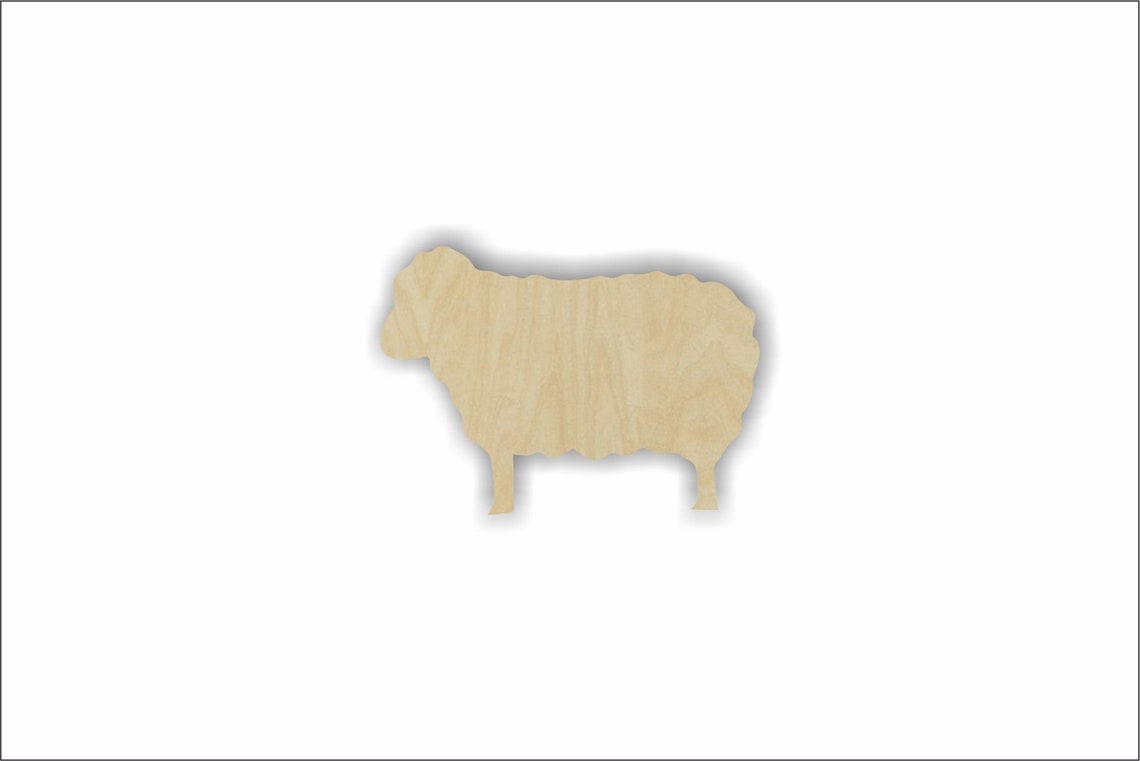Sheep Shape | Multiple Sizes | Laser Cut | Unfinished | Wood Cutouts ...
