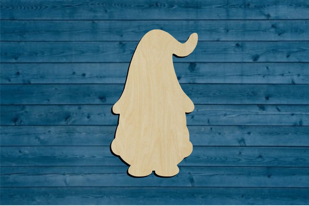 Gnome Shape | Multiple Sizes | Laser Cut | Unfinished | Wood Cutouts ...