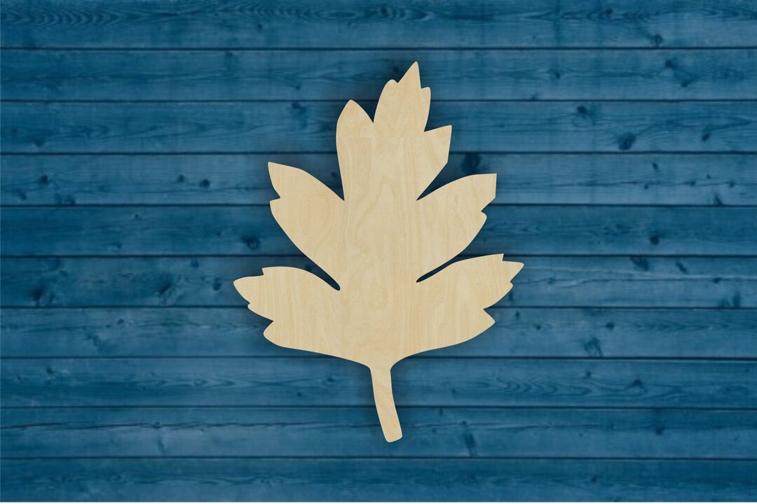 Leaf Shape | Multiple Sizes | Laser Cut | Unfinished | Wood Cutouts ...