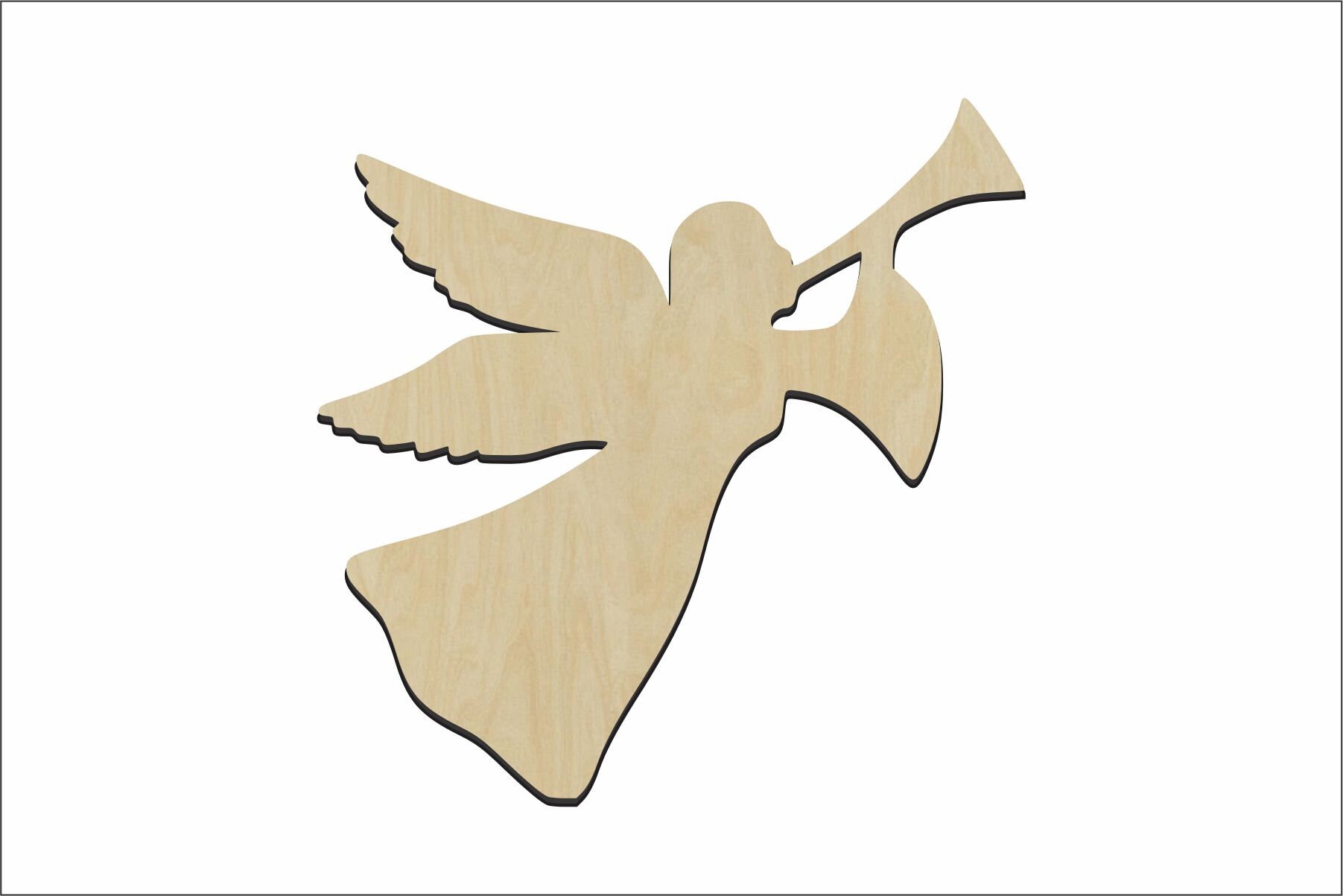 Nativity | Angel Shape | Multiple Sizes | Laser Cut | Unfinished | Wood ...