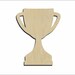 Sports Award Trophy Shape Multiple Sizes Laser Cut Unfinished Wood ...