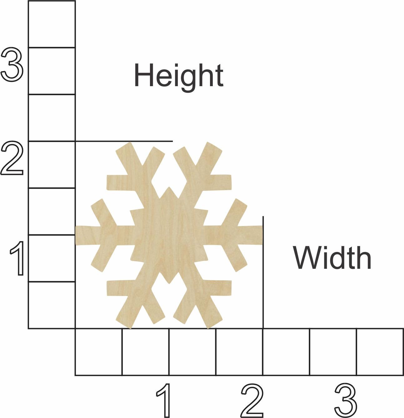 Snowflake Shape Multiple Sizes Laser Cut Unfinished - Etsy